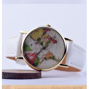 Diamonds & Jules | Accessories | World Map Watch | Poshmark